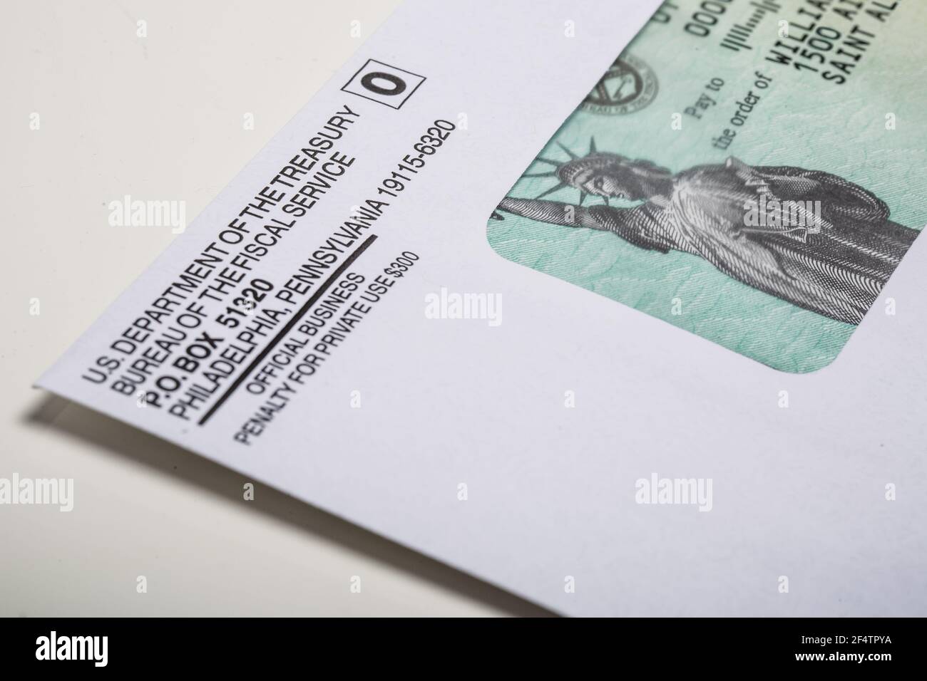 Treasury check hi-res stock photography and images - Alamy