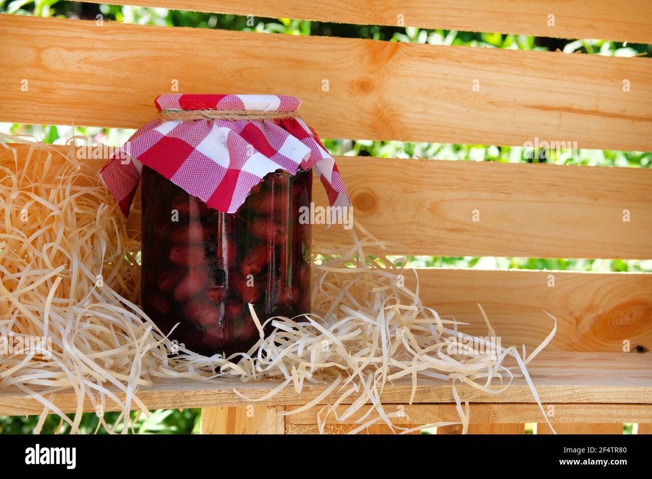 Homemade pickled kalamata olives in jar. Fermented healthy natural food ...