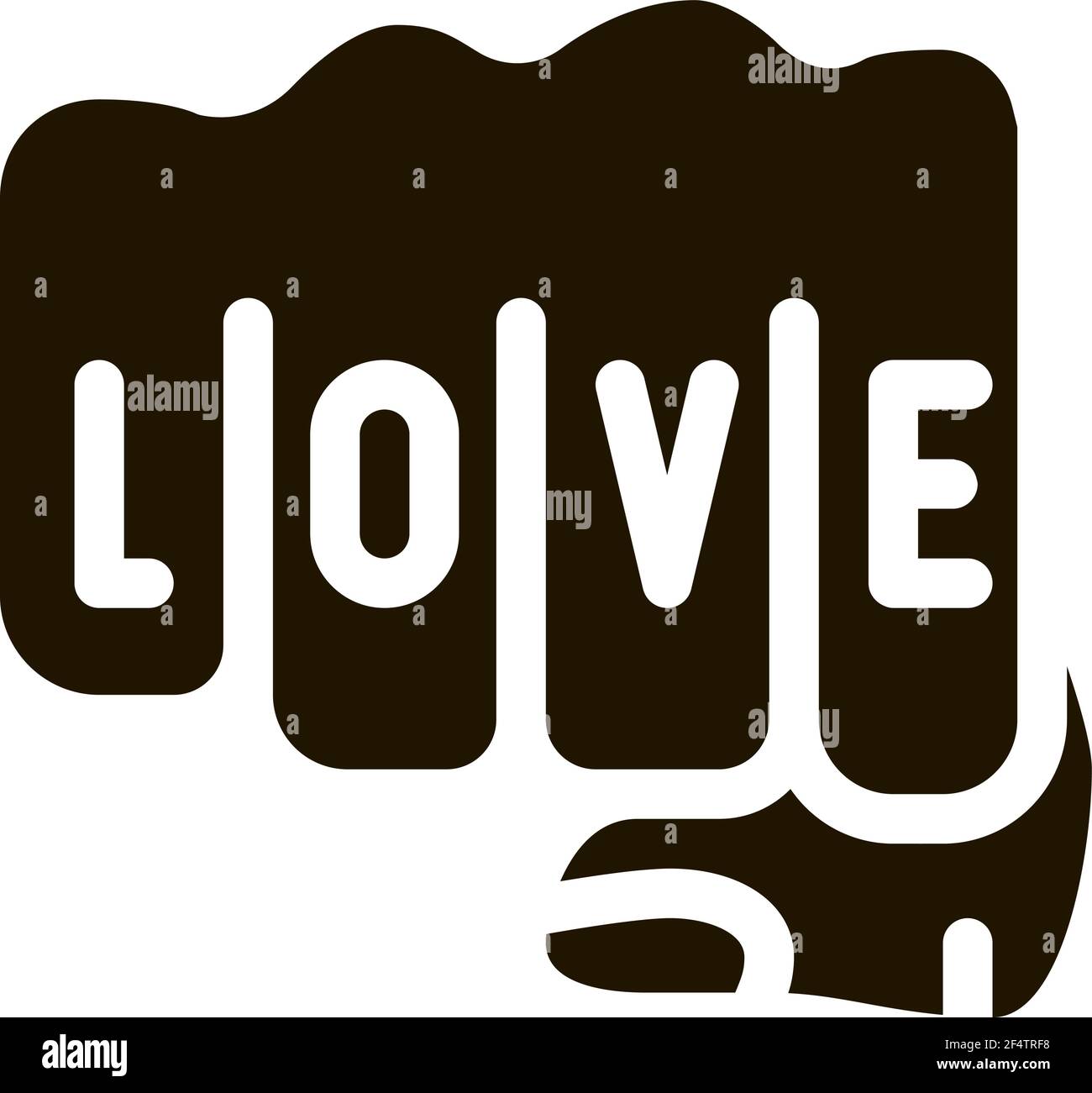 Love fist fingers icon hi-res stock photography and images - Alamy