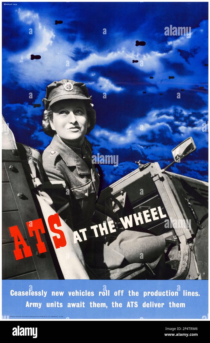 Ww2 woman ats posters Cut Out Stock Images & Pictures - Alamy