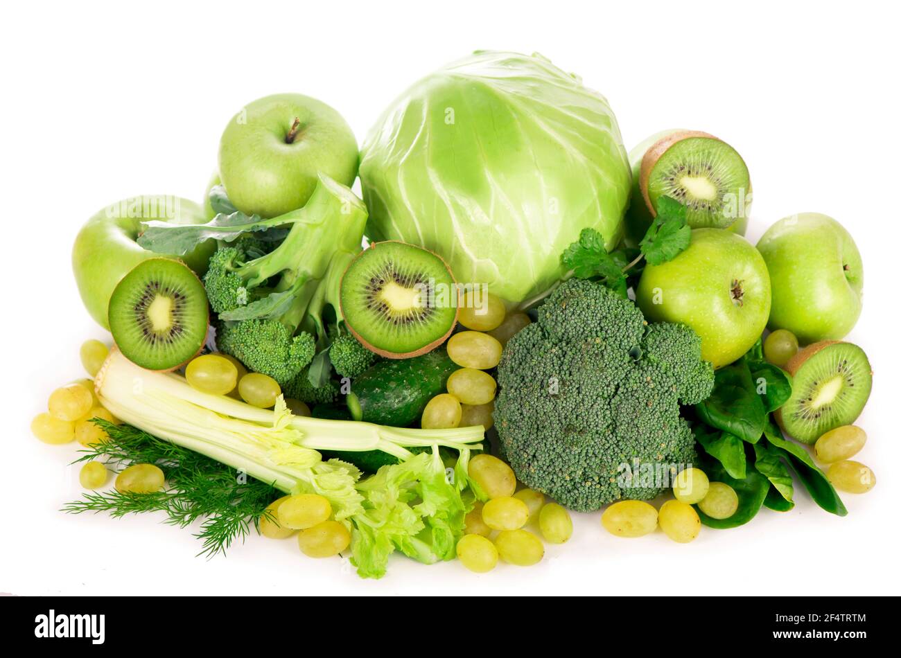 fresh vegetables with leaves isolated on white background Stock Photo ...
