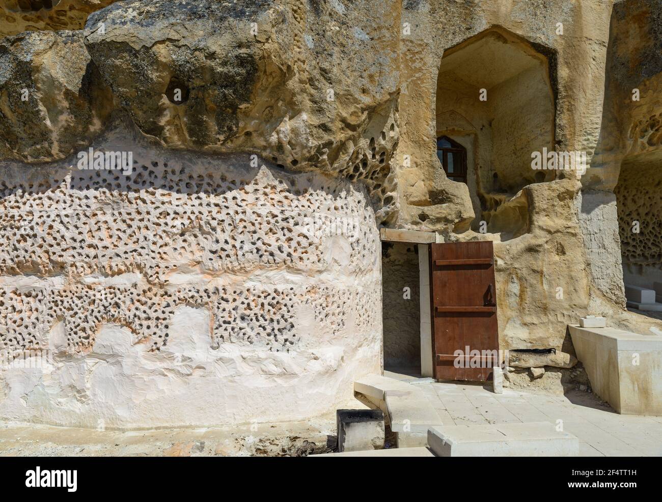 Shakpak-Ata underground mosque. Mangystau, Kazakhstan Stock Photo - Alamy