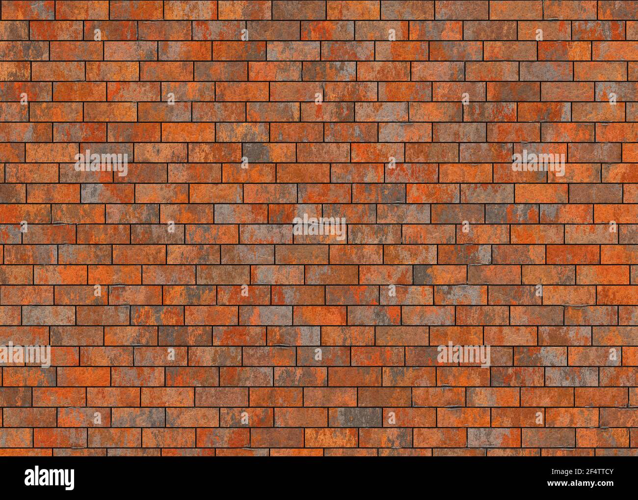 old hi-res red small brick dirty wall pattern Stock Photo - Alamy