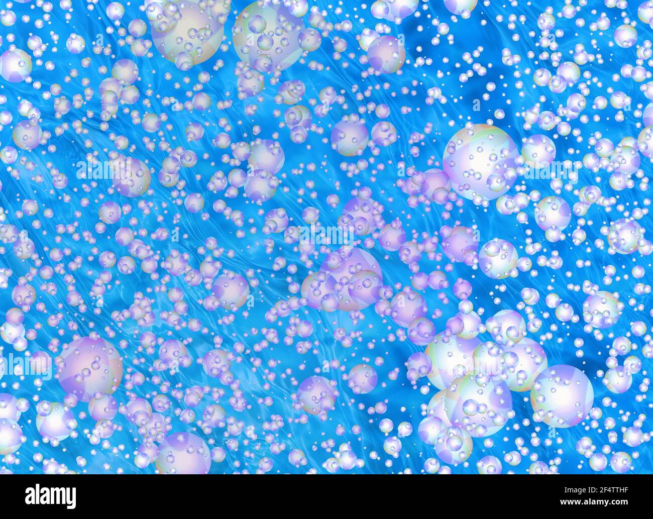 motion many air bubbles in flow transparent water Stock Photo - Alamy