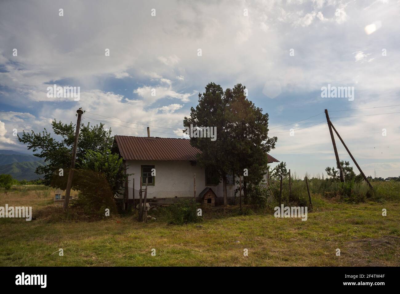 old rural house from the time of Soviet Union Stock Photo - Alamy