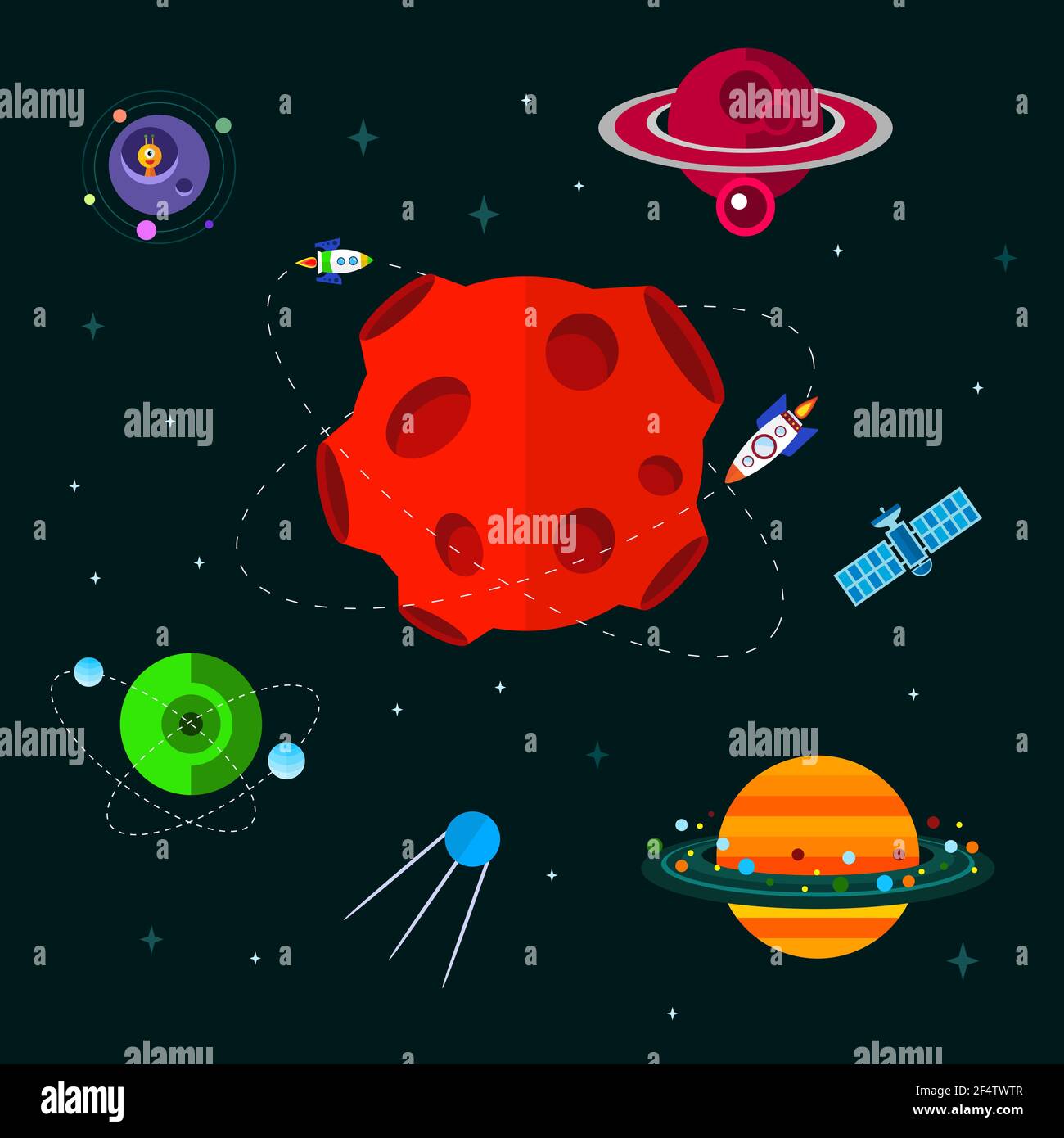 Round spaceship hi-res stock photography and images - Alamy