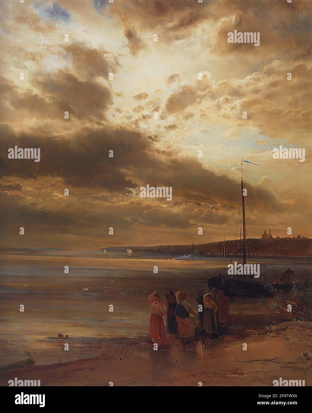 Alexei Savrasov - on Volg 1875 Stock Photo - Alamy