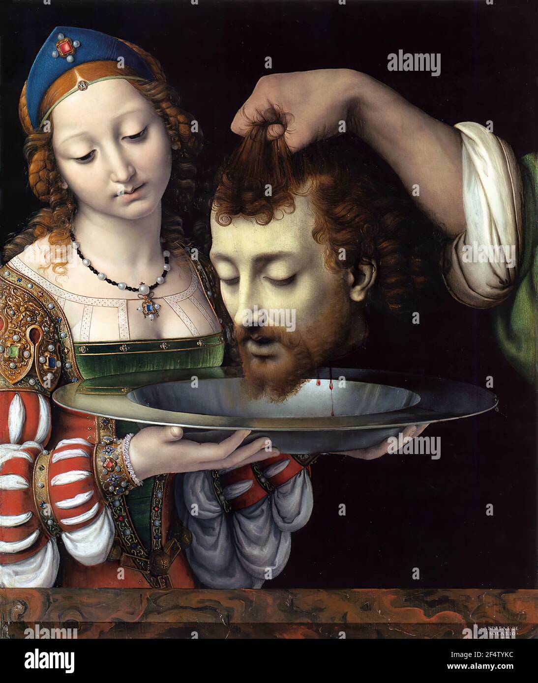 Andrea Solari - Salome with Head St John Baptist 1507 Stock Photo - Alamy