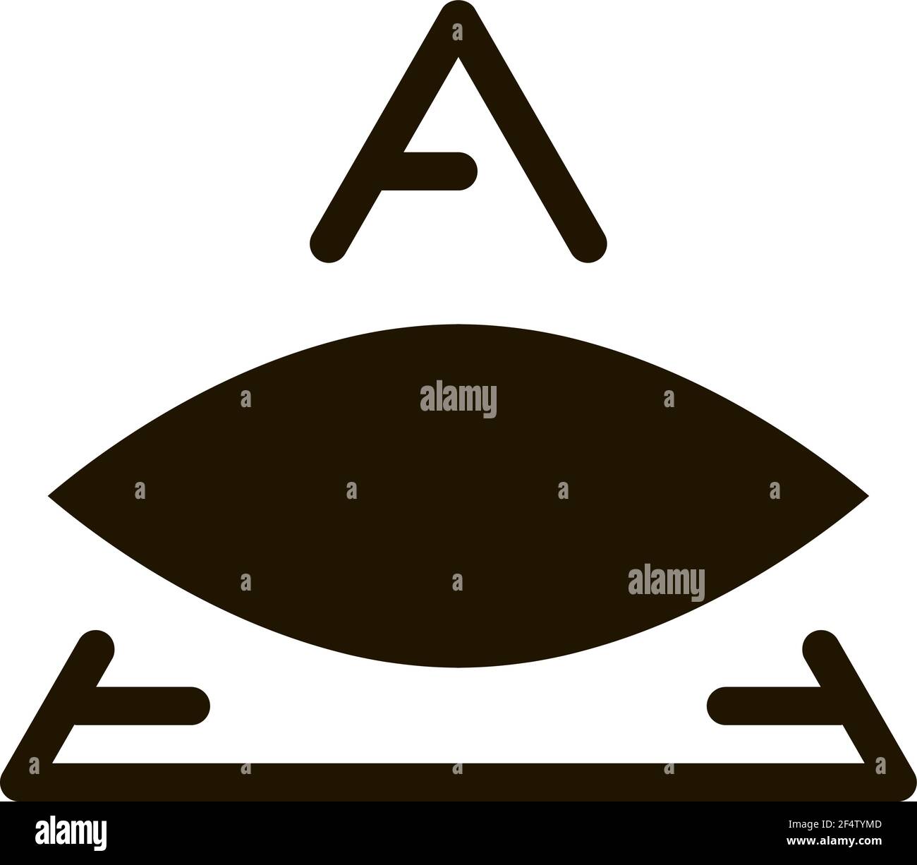 All-seeing Eye Icon Vector Glyph Illustration Stock Vector Image & Art ...