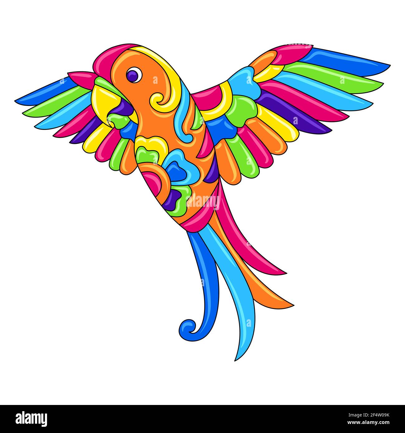 Mexican macaw Stock Vector Images - Alamy