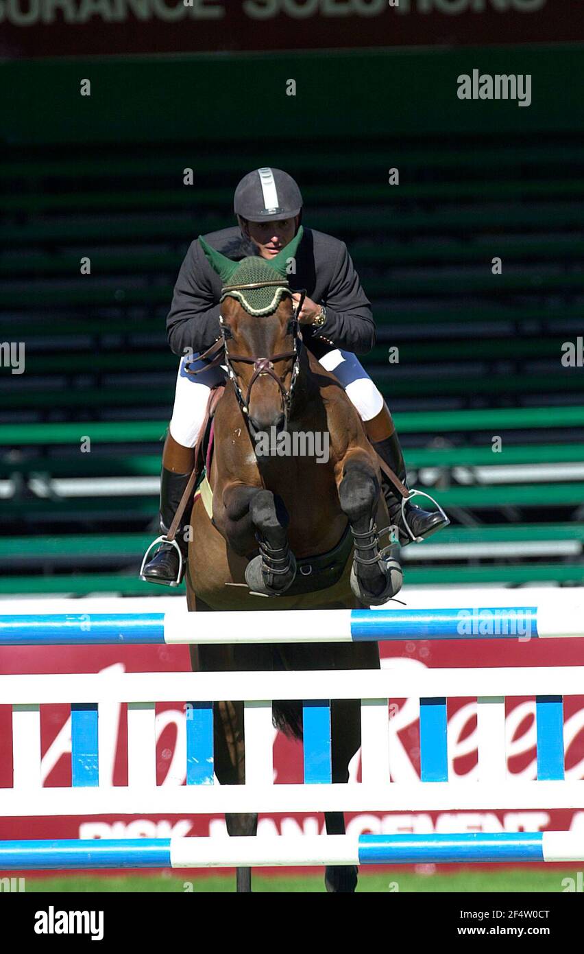 The National, Spruce Meadows June 2002, Ali Nilforushan (IRA) riding ...