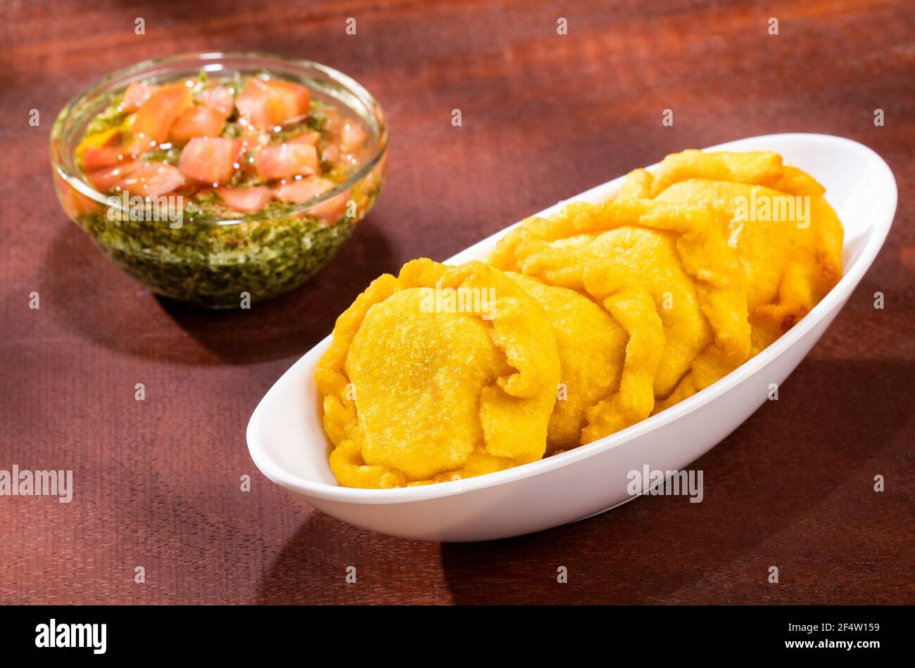 Colombian chicken stuffed cake - Colombian food Stock Photo - Alamy