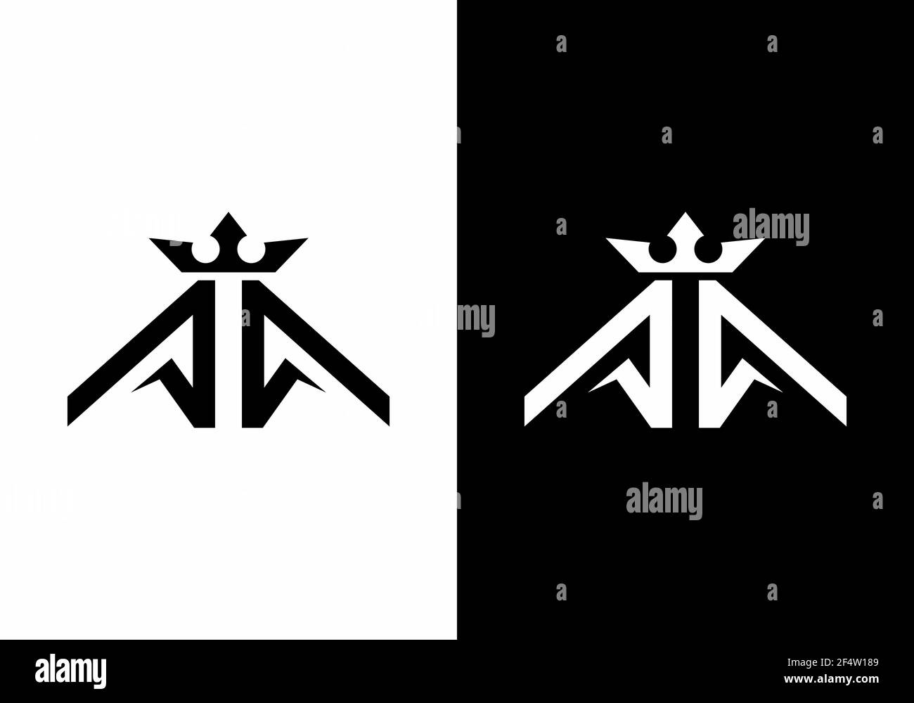 Double A initial letter design Stock Vector Image & Art - Alamy