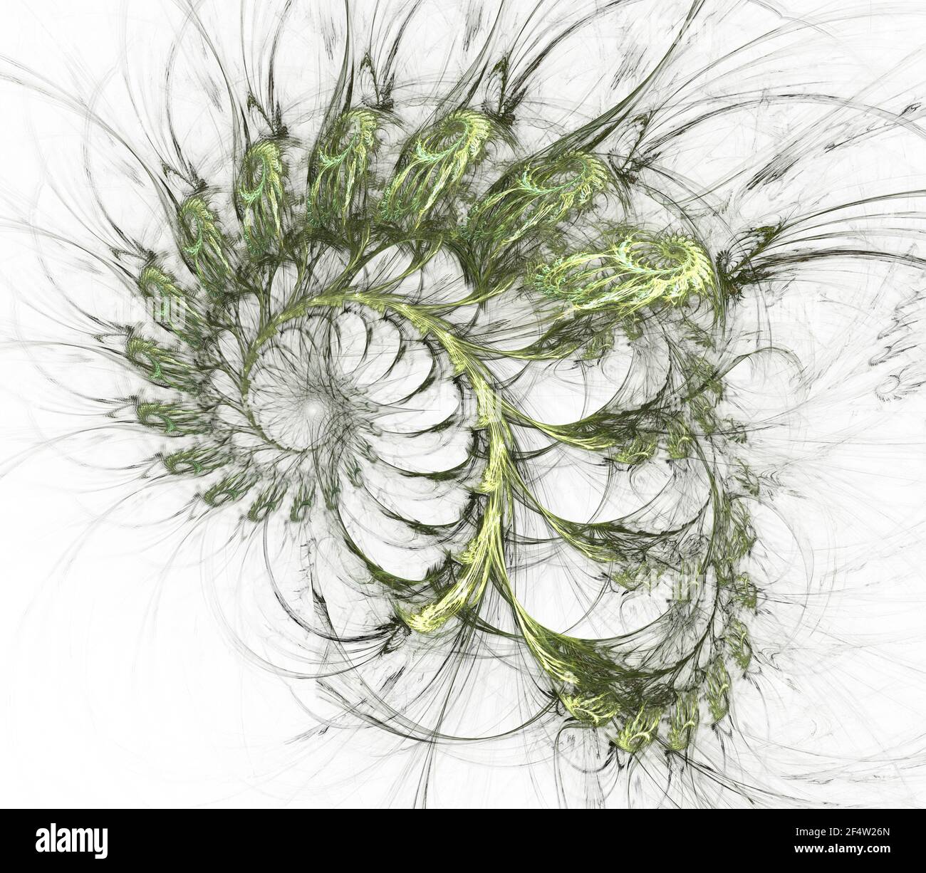 Spiral digital art. An abstract computer generated modern spiral ...