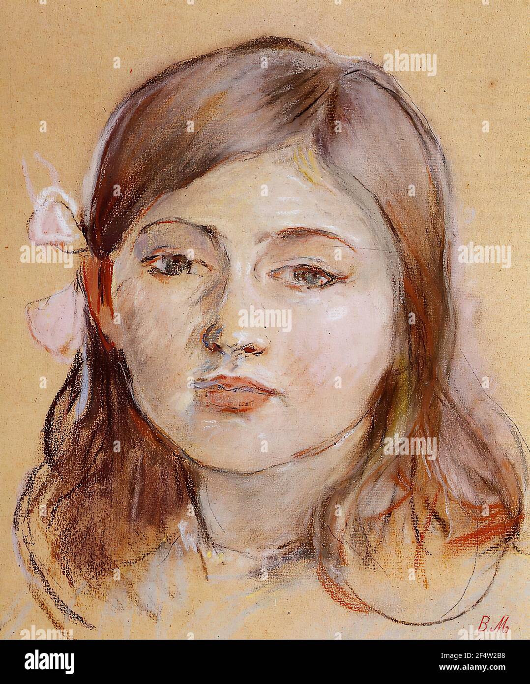 Berthe Morisot - Portrait Julie 1889 Stock Photo - Alamy