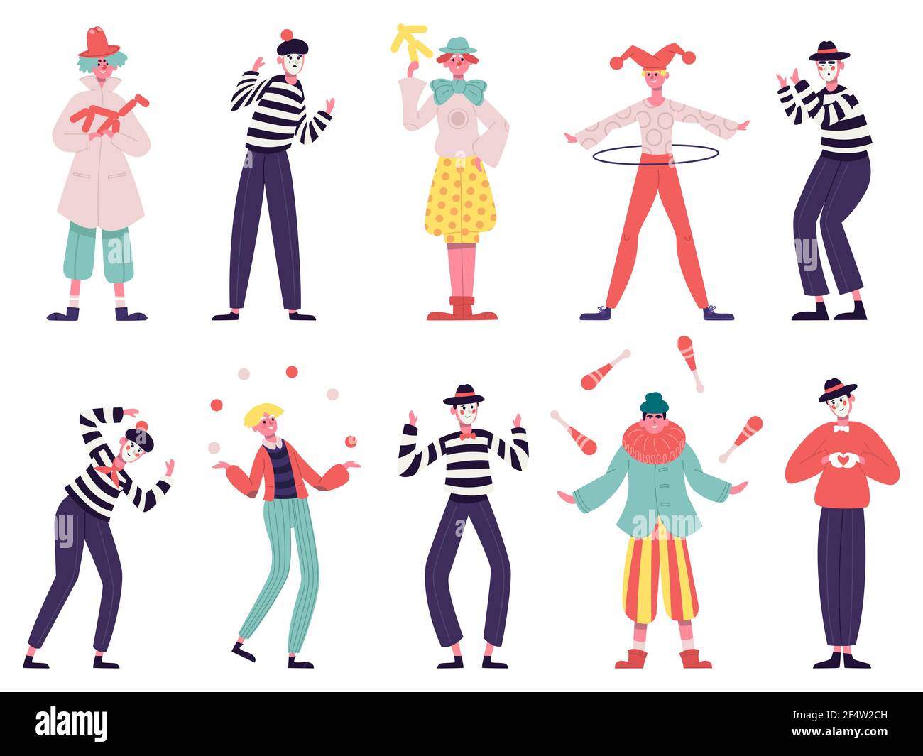 Street mimes Stock Vector Images - Alamy