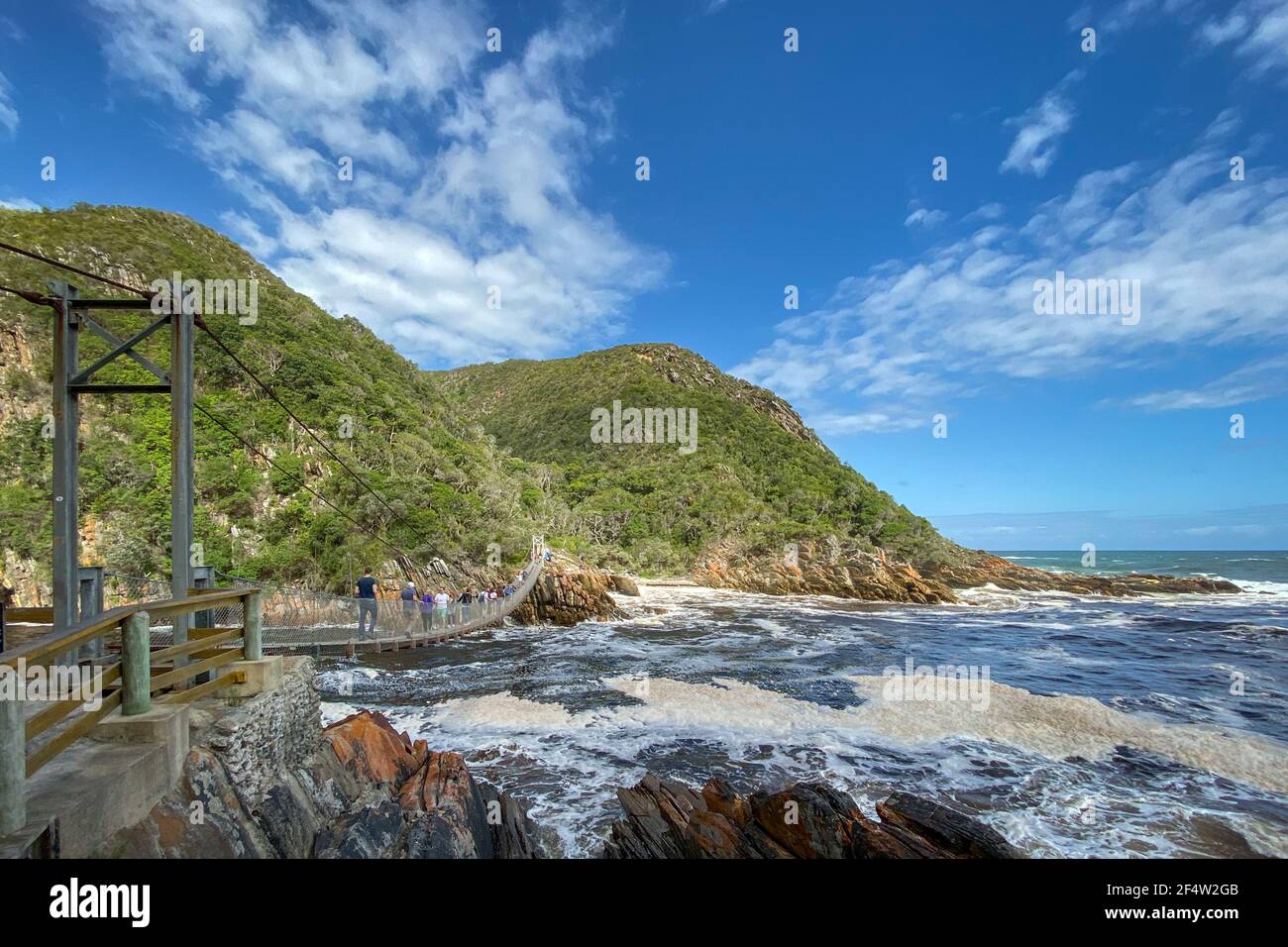 Stormsrivier, South Africa - October 30, 2019: Suspension bridge at ...