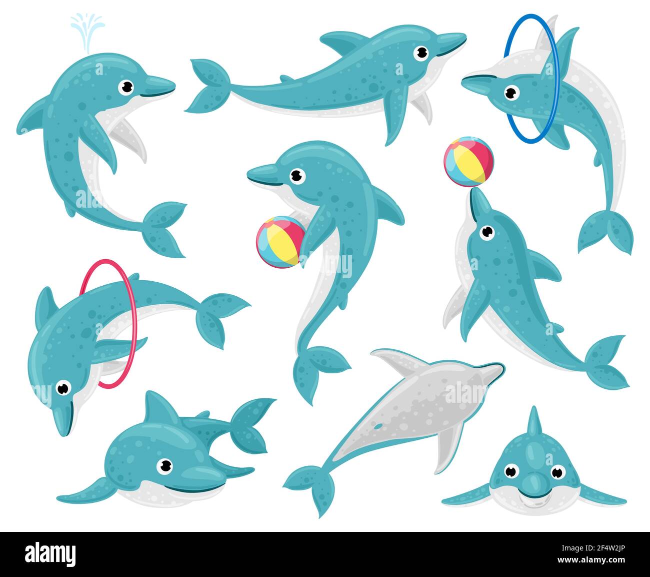 Cute Animated Dolphins