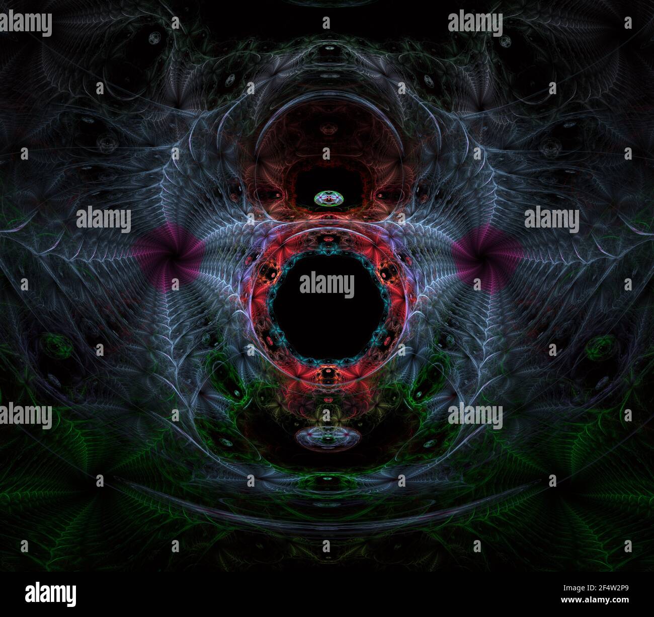 Spiral digital art. An abstract computer generated modern spiral ...