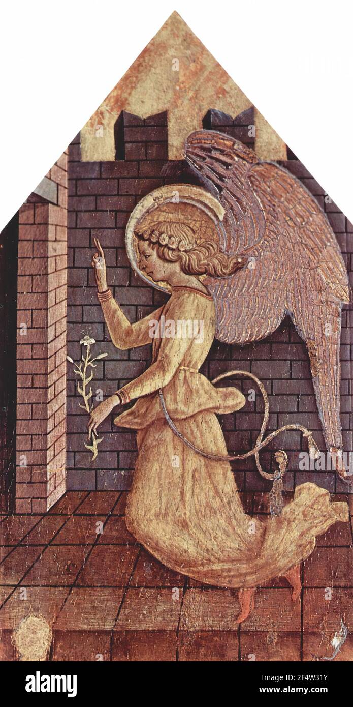 Carlo Crivelli - Annunciation Angel Gabriel 1468 Stock Photo - Alamy