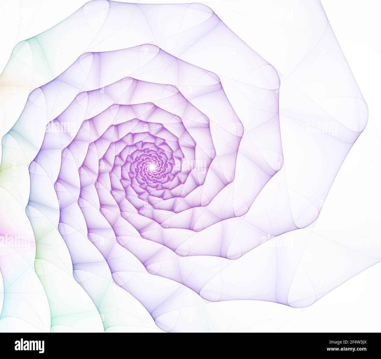 Spiral digital art. An abstract computer generated modern spiral ...