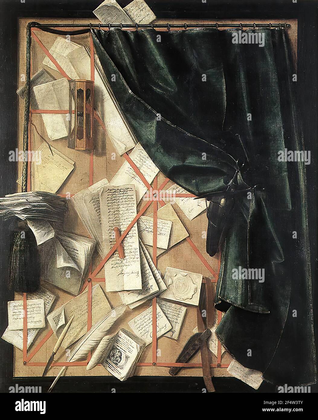 Cornelis Norbertus Gijsbrechts - Trompe Oeil Stock Photo - Alamy