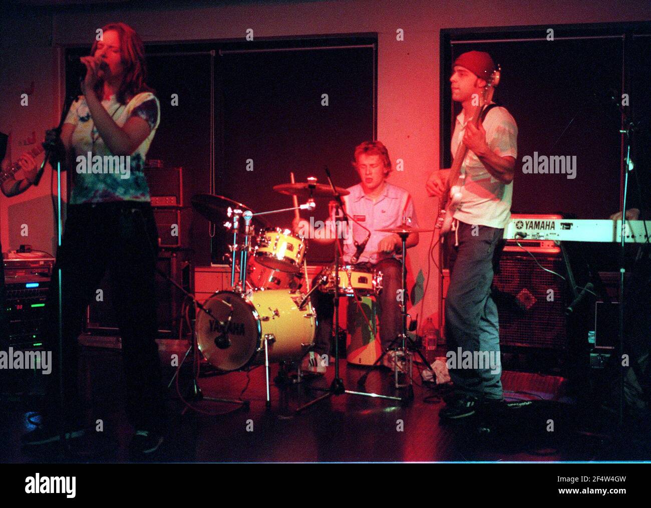 THE POP GROUP SCARLET DIVISION MAY 2000JAMIE OLIVER PLAYING DRUMS and ...