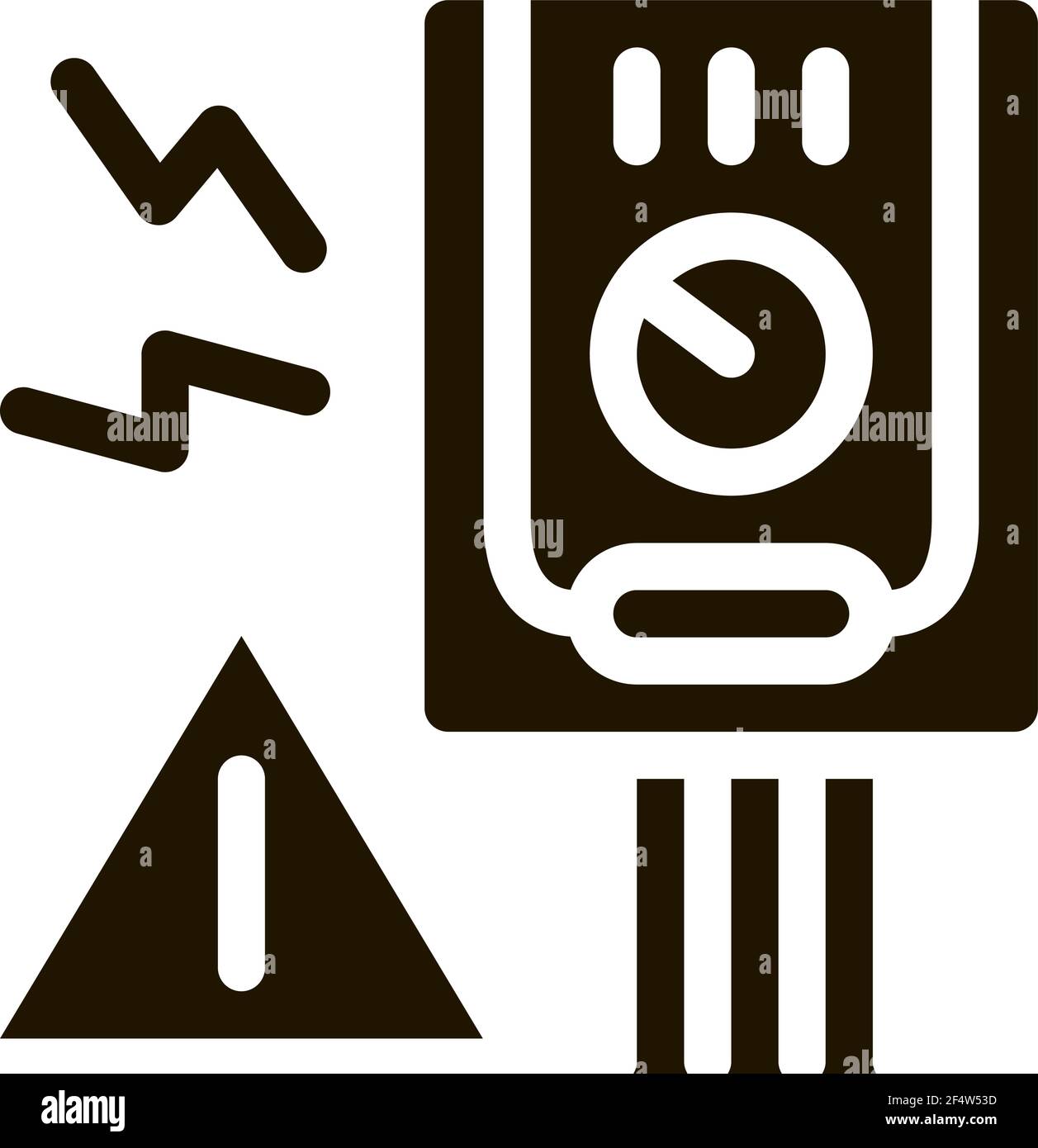 Short Circuit Icon Vector Glyph Illustration Stock Vector Image & Art ...