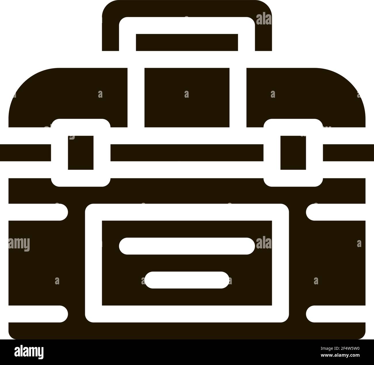 Toolbox Case Icon Vector Glyph Illustration Stock Vector Image & Art ...