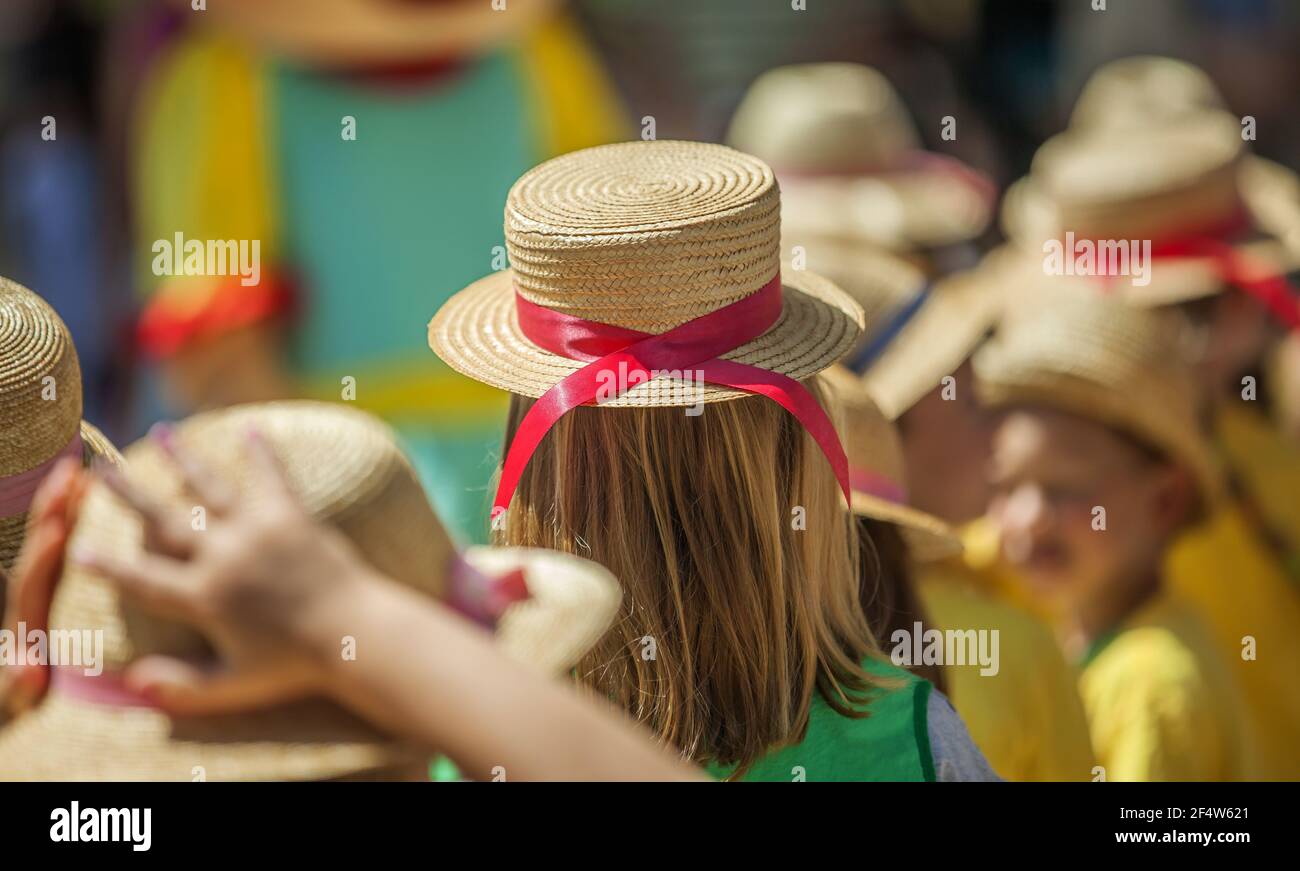 Beautiful young girls wearing hats hi-res stock photography and images ...