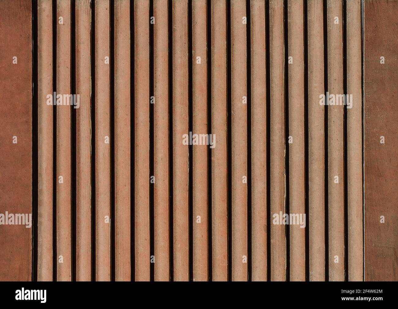 Part of modern interior with brown horizontal pattern texture of wooden ...