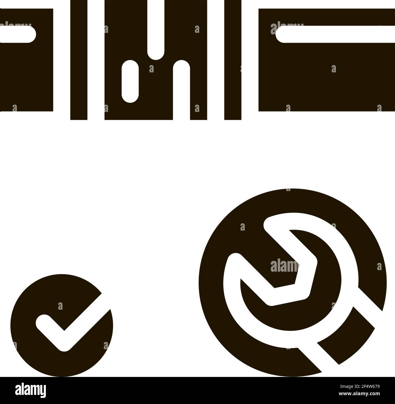 Fixed Pipe Wrench Icon Vector Glyph Illustration Stock Vector Image ...