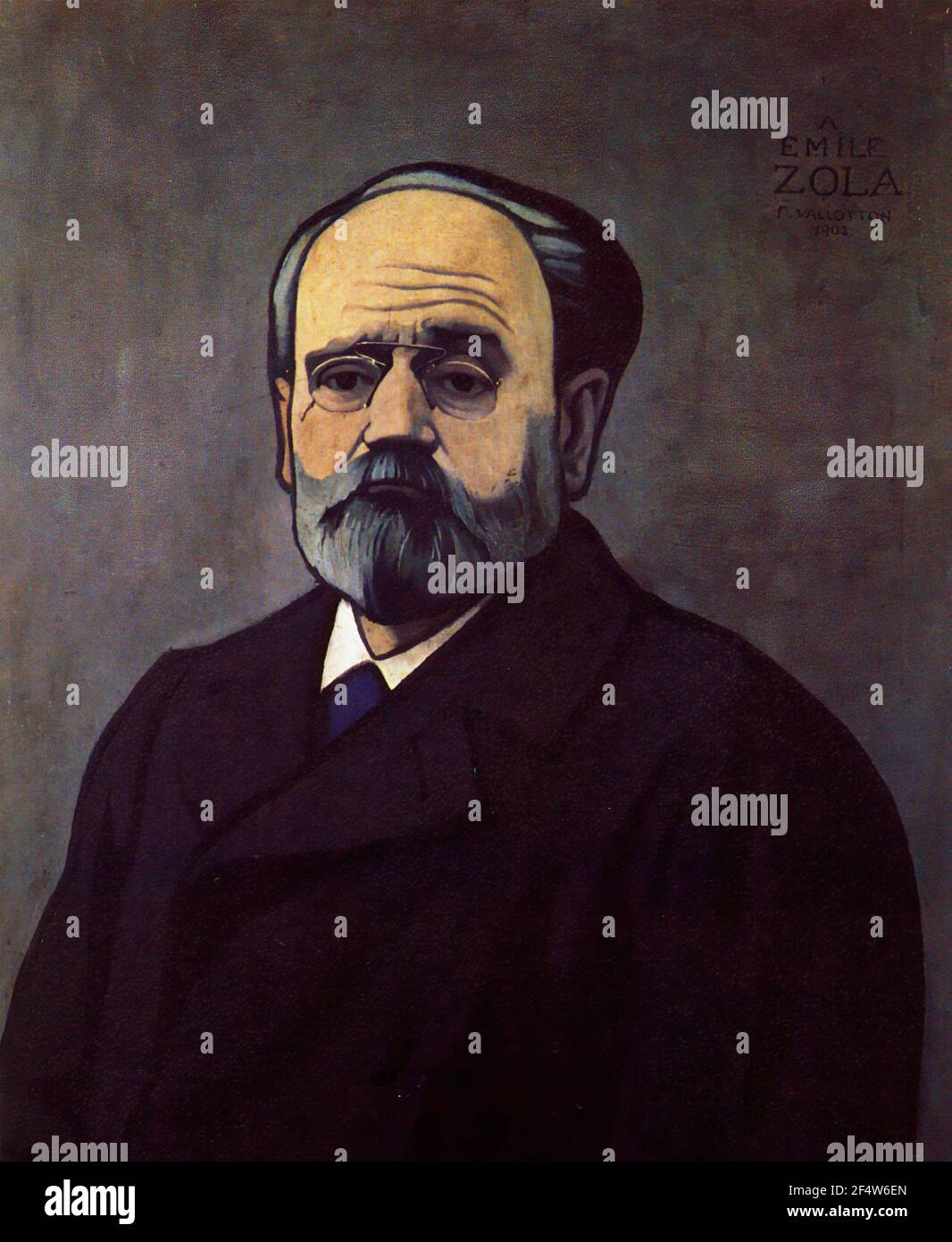 Félix Vallotton - Portrait Zol 1902 Stock Photo - Alamy