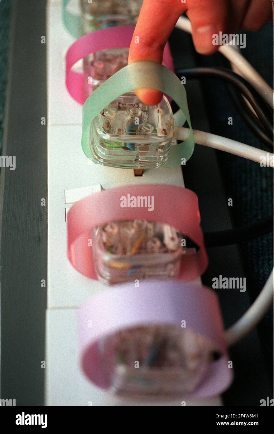 Colourful plug sockets December 1999at the Royal College of Art Design ...