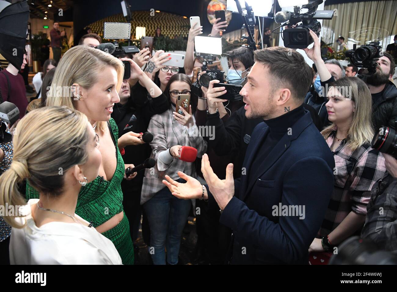 March 22, 2021. - Russia, Moscow. - 2020/21 Muz-TV Music Awards press breakfast at 'Voskhod ...