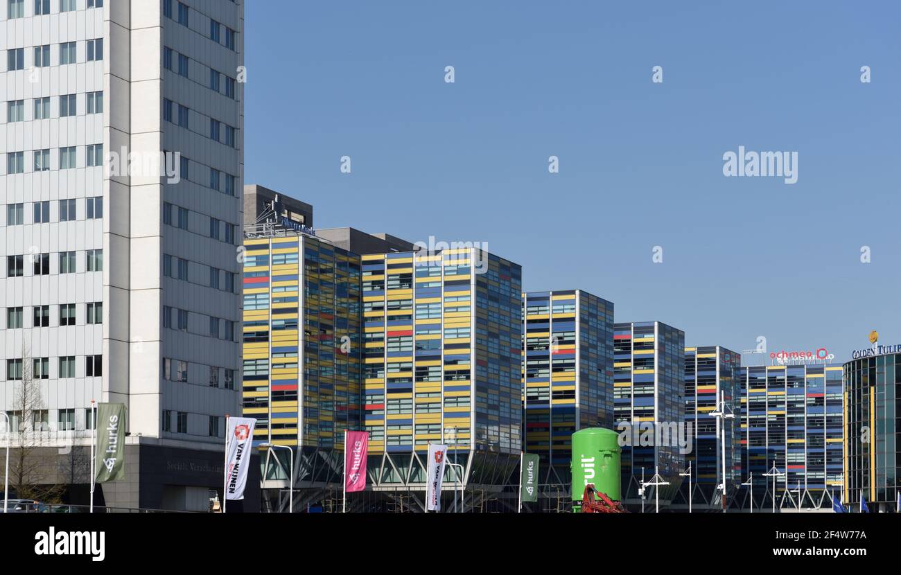 Modern Dutch buildings Leiden Netherlands Stock Photo - Alamy