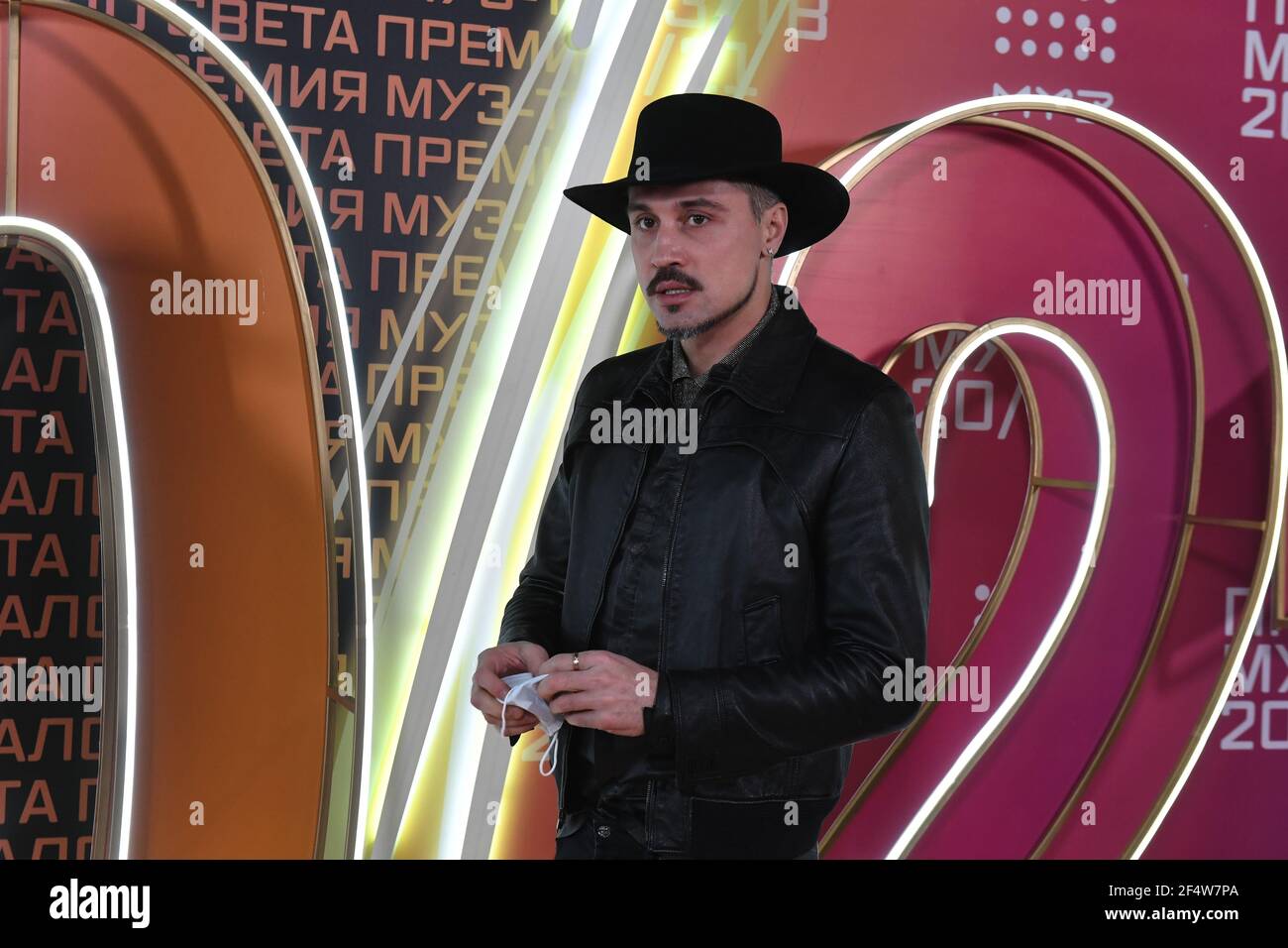 March 22, 2021. - Russia, Moscow. - 2020/21 Muz-TV Music Awards press ...