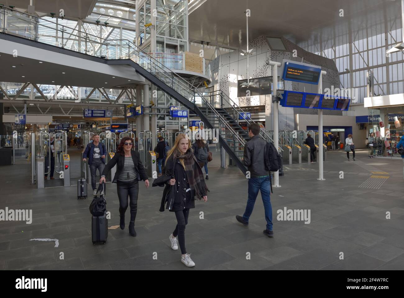 Leiden central train station interior hi-res stock photography and ...