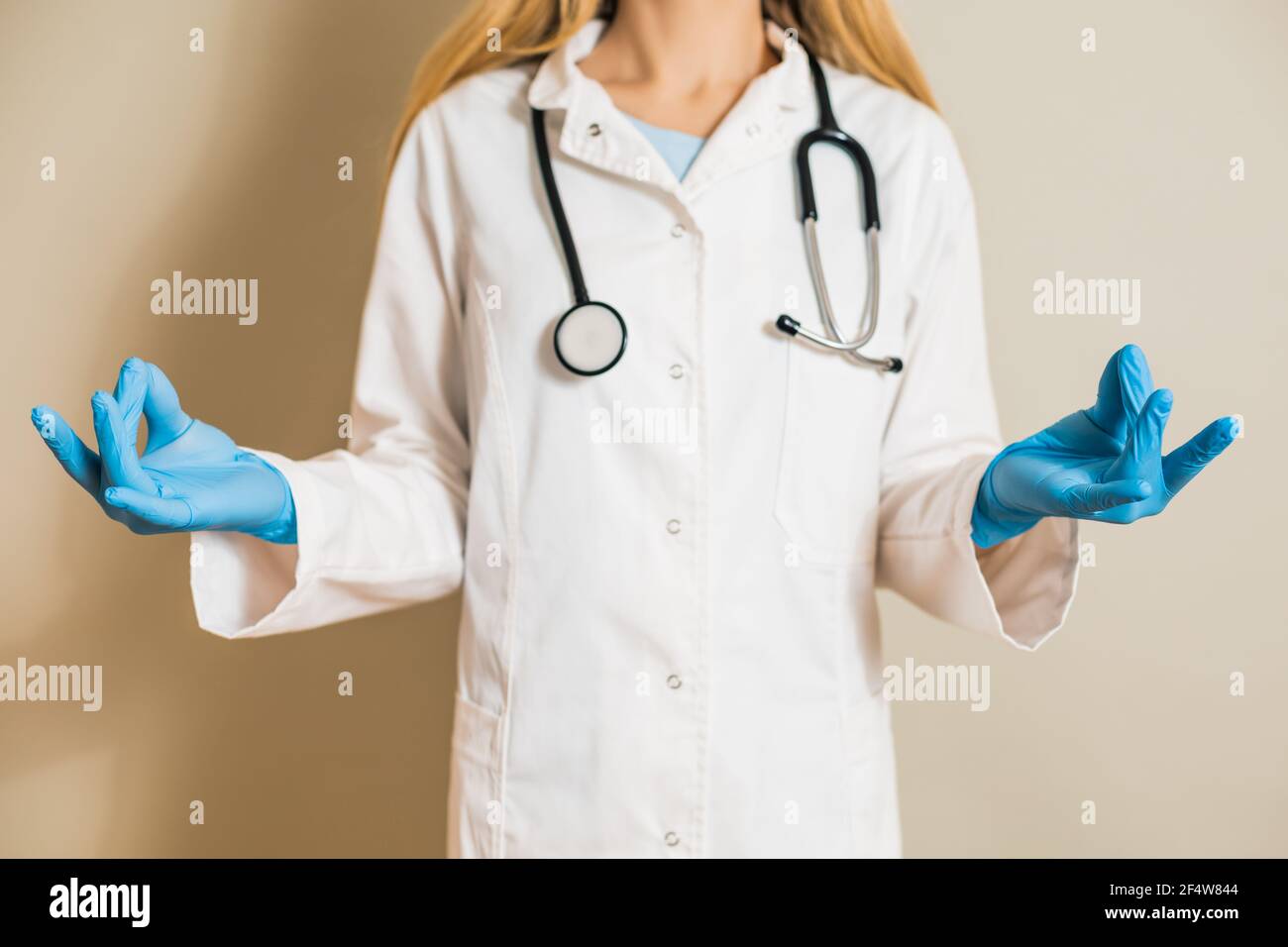 Doctor meditating hi-res stock photography and images - Alamy