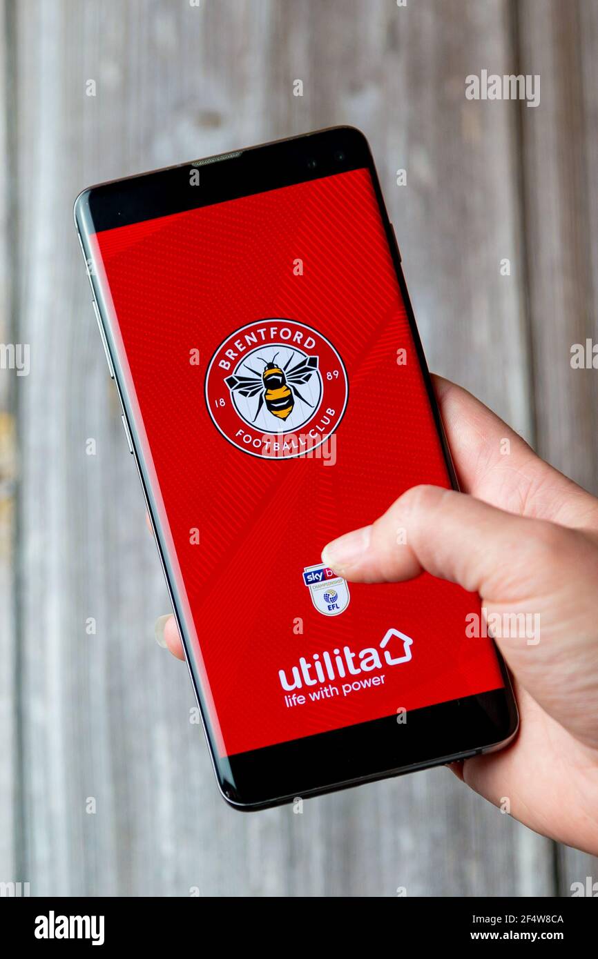 Mobile football hi-res stock photography and images - Alamy