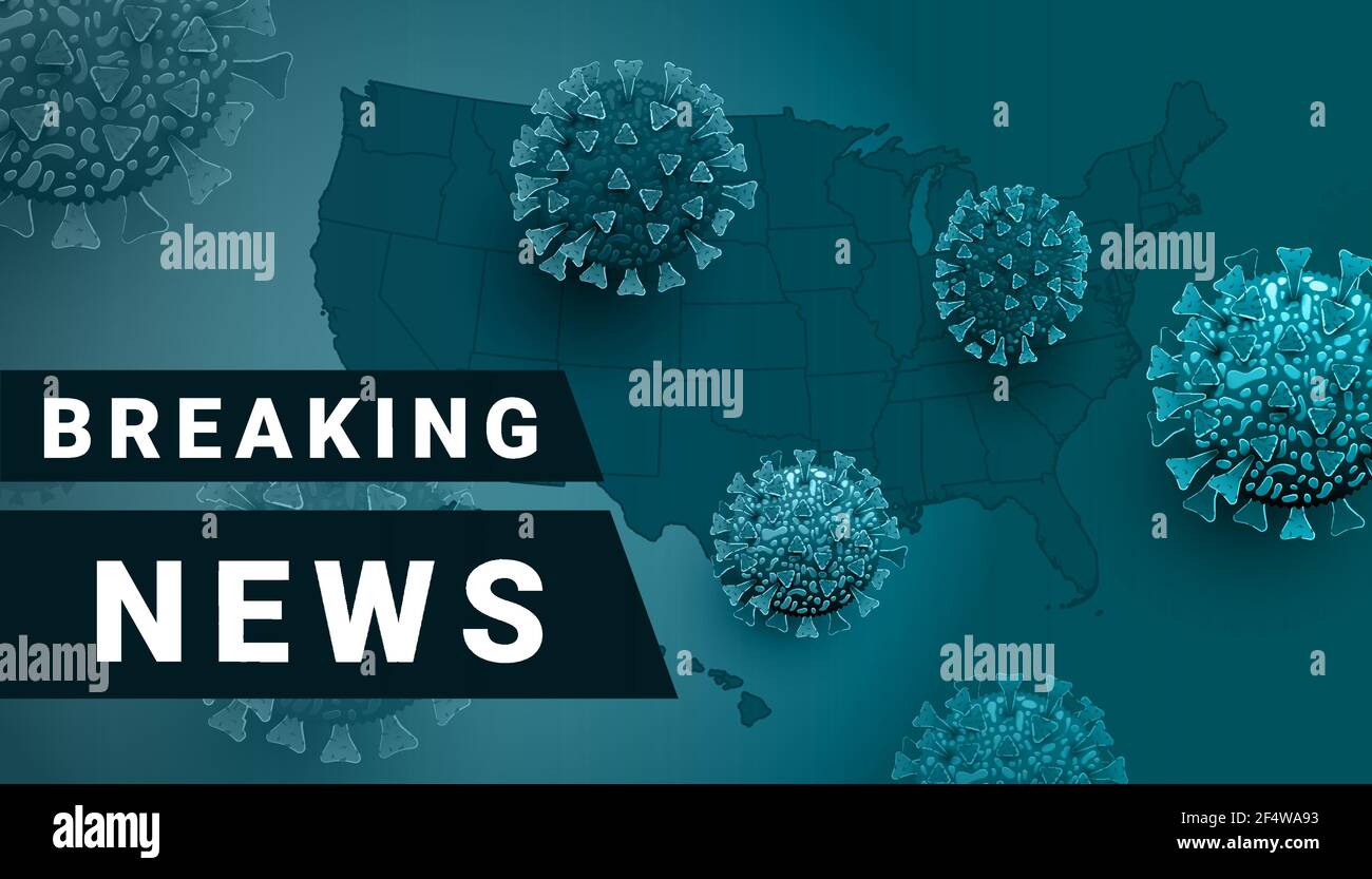 Vector illustration breaking news with screen world map background ...