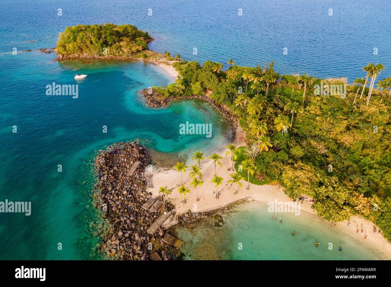 Les Trois-Ilets, Martinique, FWI - Aerial view of La Pointe du Bout ...