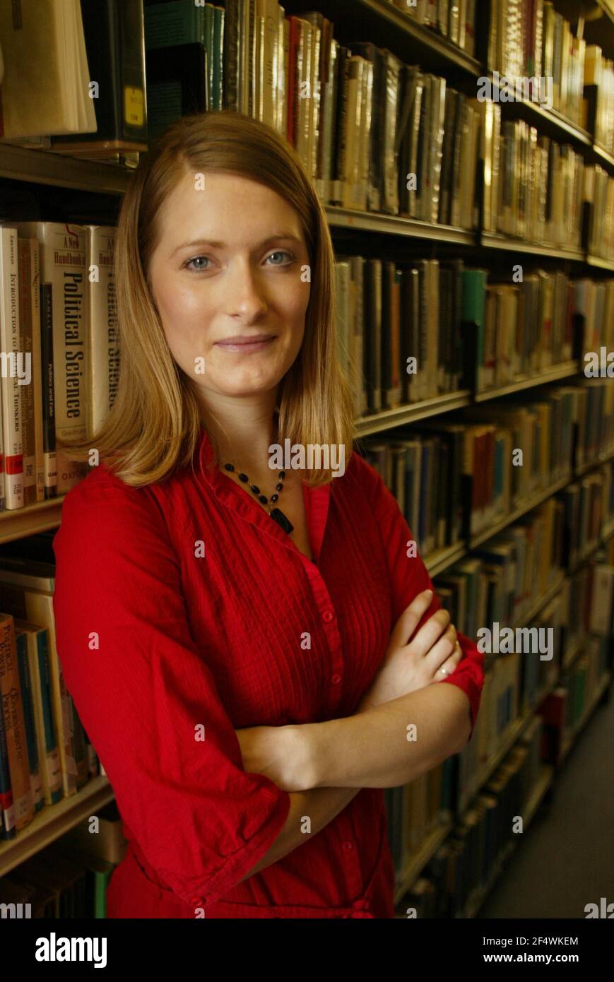 Debbie Smith (red) in the graduate centre at Kingston university. pic ...