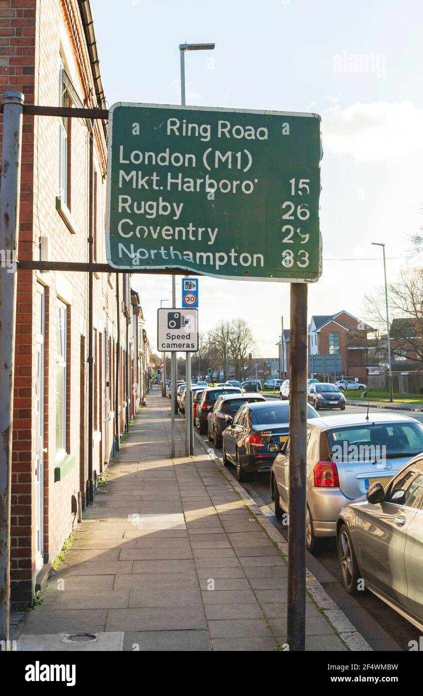 British road signage calvert hi-res stock photography and images - Alamy