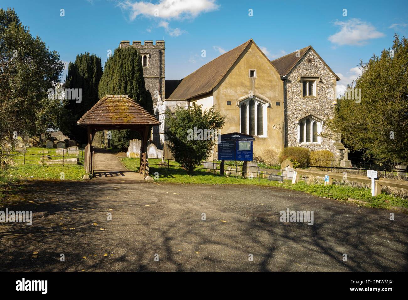 Church of Saint John the Baptist, Layhams Road, West Wickham Stock ...