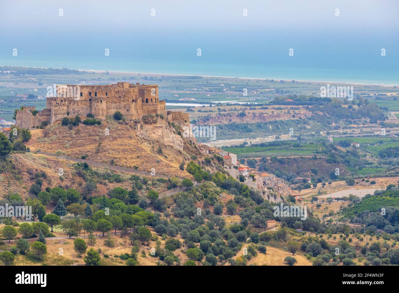 Rocca Imperiale castle in Cosenza province, Calabria, Italy Stock Photo ...