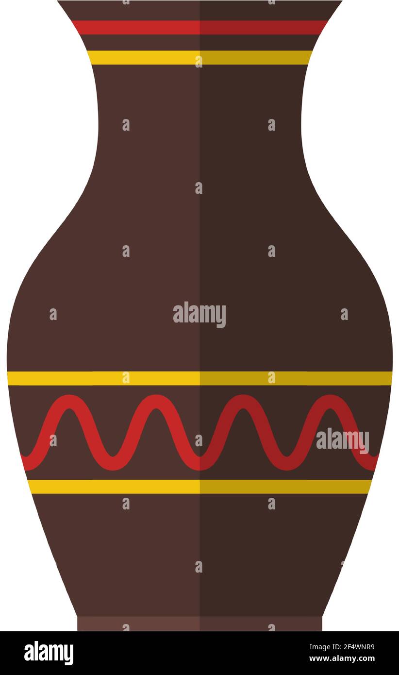 Pottery vase icon on Stock Vector Images - Alamy