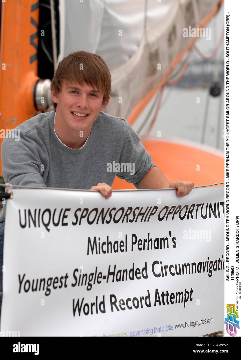 SAILING - RECORD - AROUND TEH WORLD RECORD - MIKE PERHAM THE YOUNGEST ...
