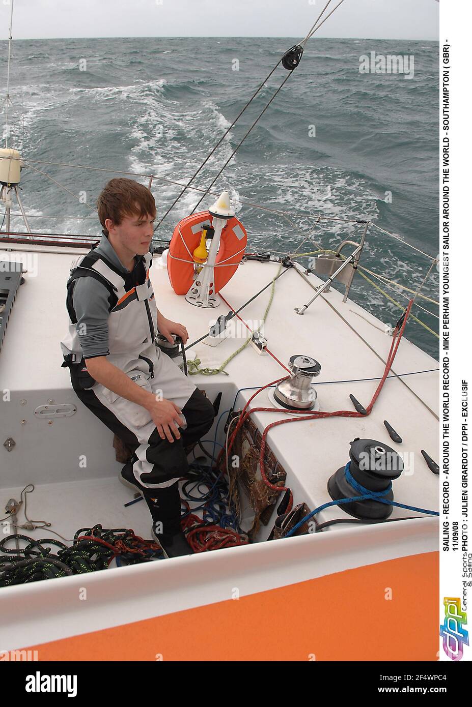 SAILING - RECORD - AROUND THE WORLD RECORD - MIKE PERHAM YOUNGEST ...