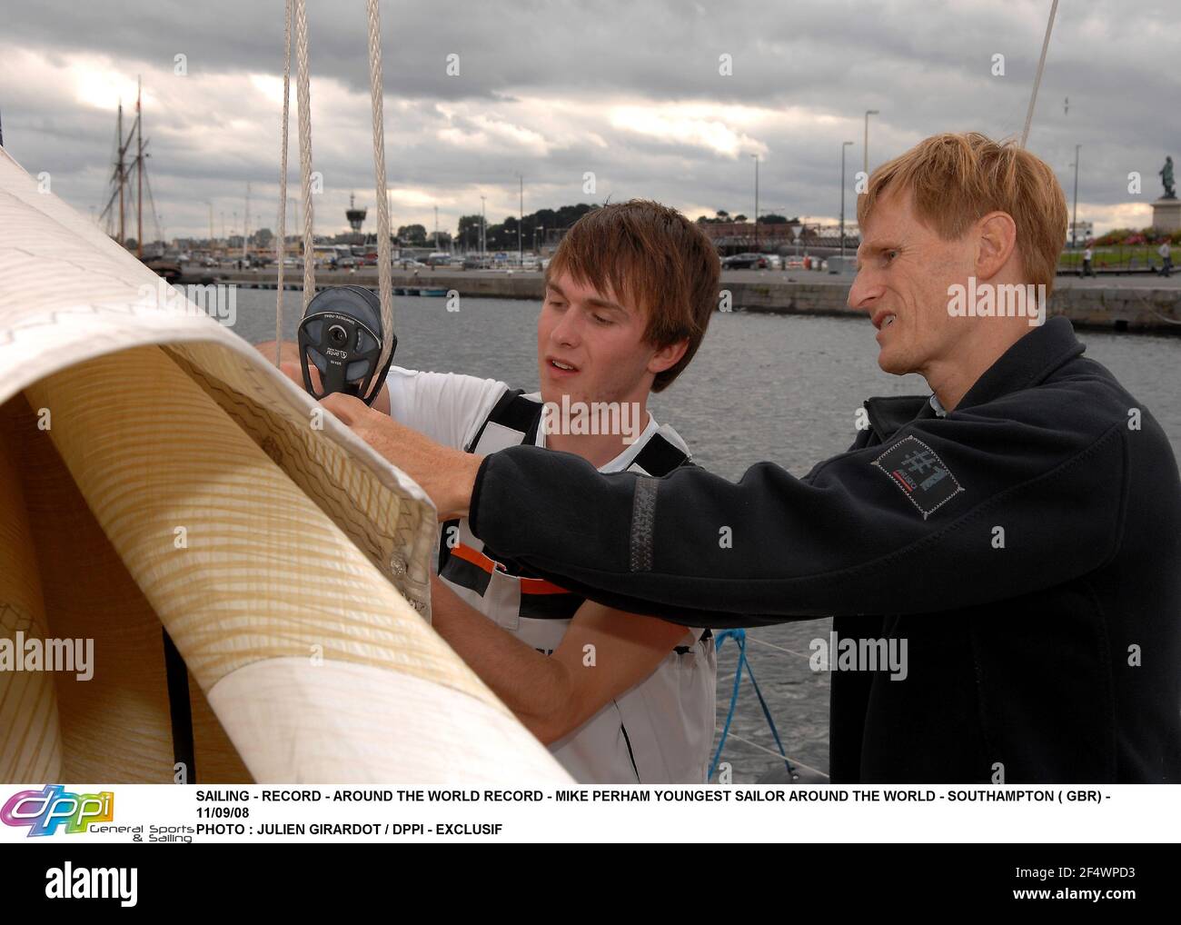 SAILING - RECORD - AROUND THE WORLD RECORD - MIKE PERHAM YOUNGEST ...